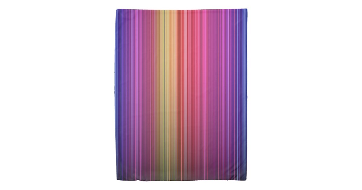 Colorful Acrylic Vertical Rainbow Pattern | Duvet Cover | Zazzle