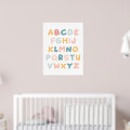 Colorful Alphabets Cute Nursery Poster | Zazzle