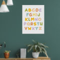 Colorful Alphabets Cutie Nursery Poster | Zazzle