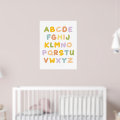 Colorful Alphabets Cutie Nursery Poster | Zazzle
