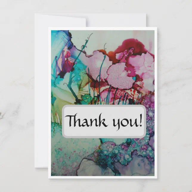 Colorful and elegant Thank You Card | Zazzle