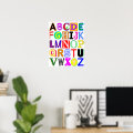 Colorful and Fun Alphabet Poster | Zazzle