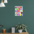 Colorful and Fun Alphabet Poster | Zazzle