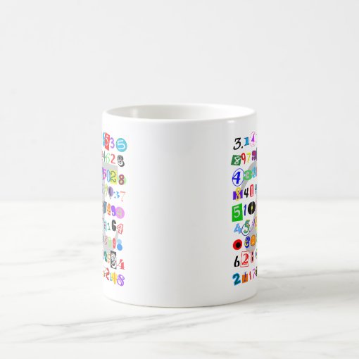Colorful and Fun Depiction of Pi Coffee Mug | Zazzle