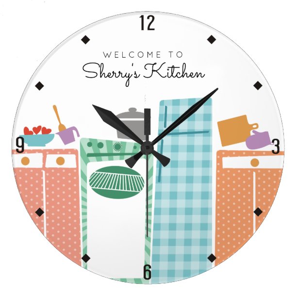 Chef Wall Clocks | Zazzle