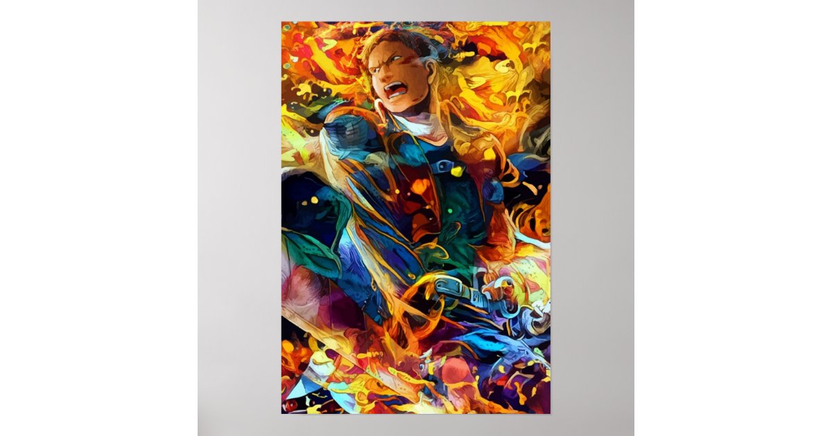 Colorful Armored Titan Poster | Zazzle