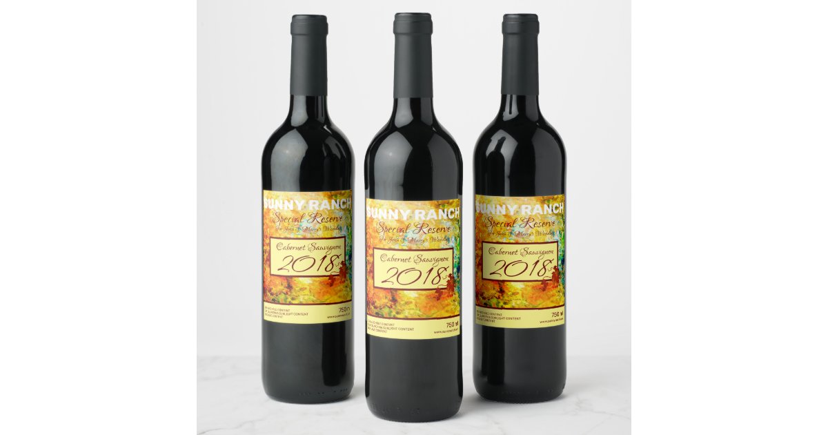 Colorful Artist Palette Wine Label | Zazzle