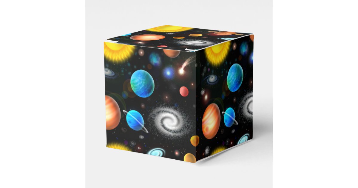 Colorful Astronomy Space Favor Box | Zazzle