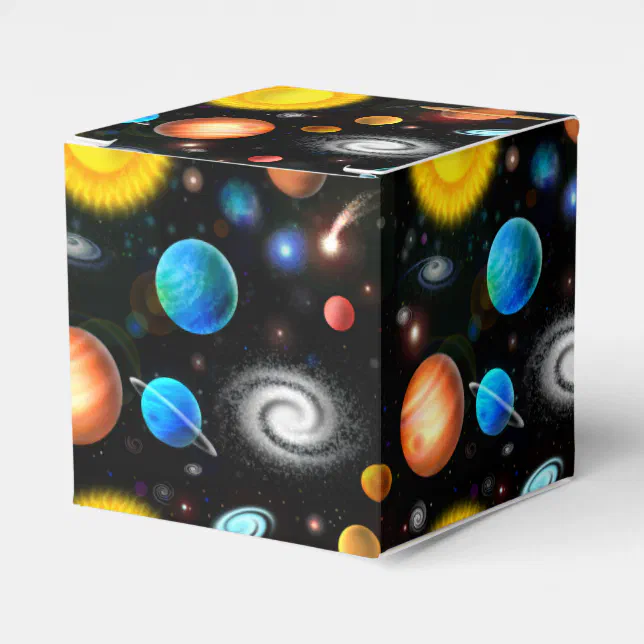 Colorful Astronomy Space Favor Box | Zazzle