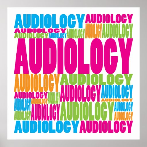 Colorful Audiology Posters | Zazzle