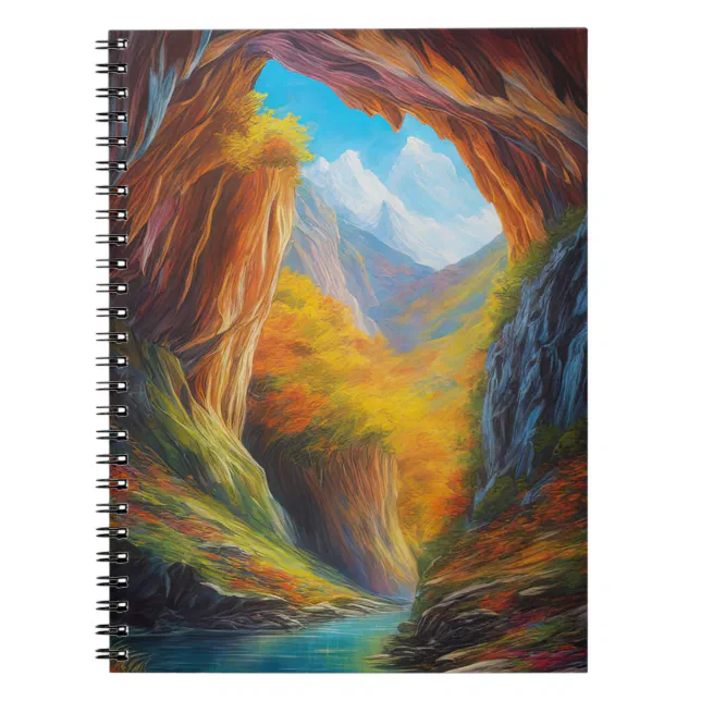 Colorful Autumn Canyon Notebook | Zazzle