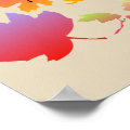 Colorful autumn leaves poster | Zazzle