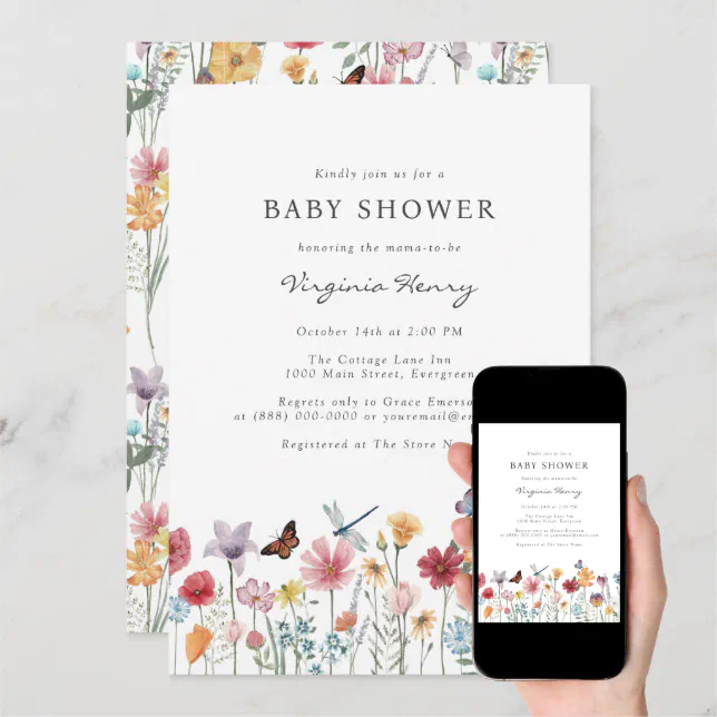 Colorful Baby Shower Invitation | Zazzle