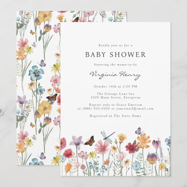 Colorful Baby Shower Invitation | Zazzle