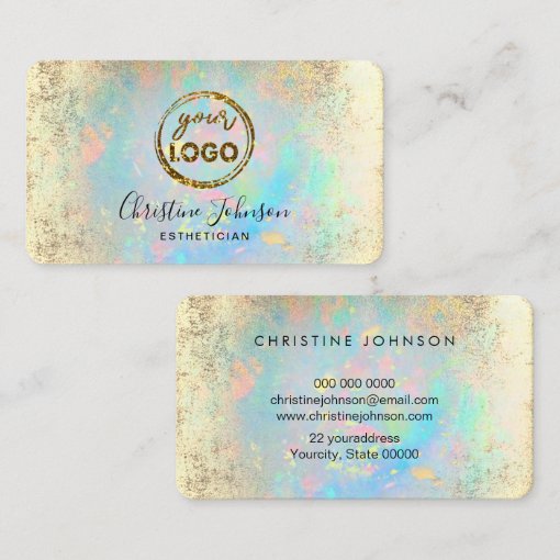 colorful background logo business card | Zazzle