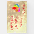 Colorful balloon design Happy 72nd Birthday Banner | Zazzle