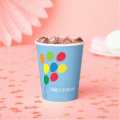 Colorful Balloons Boy's Birthday Party Paper Cups | Zazzle