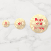 Colorful Balloons Happy 41st Birthday design Confetti | Zazzle
