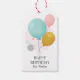 Colorful Balloons Personalized Happy Birthday Gift Tags | Zazzle