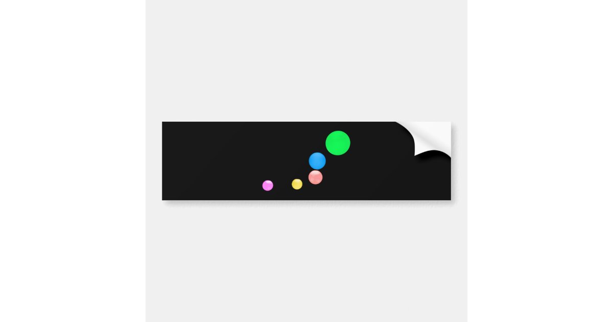 Colorful Balls Bumper Sticker | Zazzle