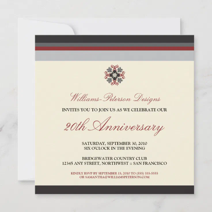Colorful Bands Corporate Event Invitation (black) | Zazzle