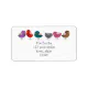 Colorful Birds Family Return Address Label | Zazzle