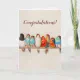 Colorful Birds on a Branch Congratulations Card | Zazzle