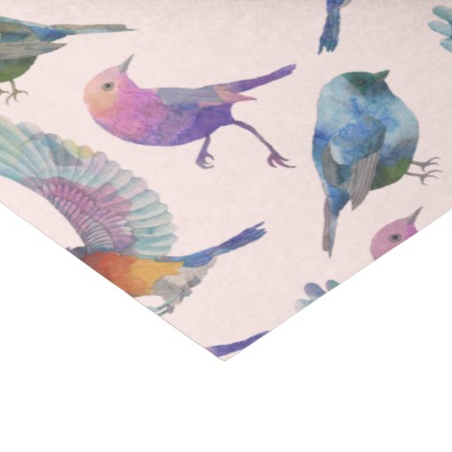 Colorful Birds Tissue Paper | Zazzle