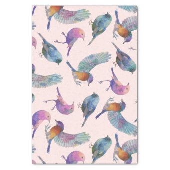 Colorful Birds Tissue Paper | Zazzle