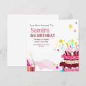 Colorful Birthday Party Invitation Card | Zazzle