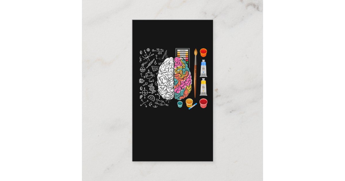 Colorful Brain Neurosurgeon Scientist Artist Business Card | Zazzle