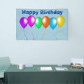Colorful Bright Bunch of Balloons Banner | Zazzle
