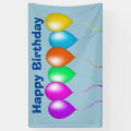 Colorful Bright Bunch of Balloons Banner | Zazzle