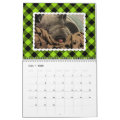 Colorful Buffalo Plaids Photo Calendar | Zazzle
