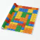 Colorful building blocks wrapping paper | Zazzle