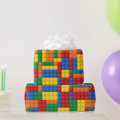 Colorful Building Bricks Blocks | Custom Wrapping Paper | Zazzle