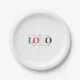 Colorful Business Logo Company Event Minimalist Paper Plates | Zazzle