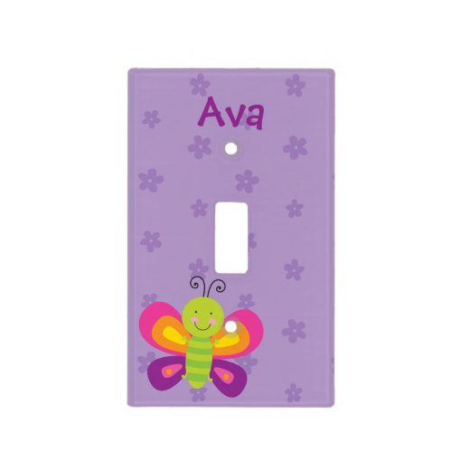 Colorful Butterfly Personalized Light Switch Cover | Zazzle
