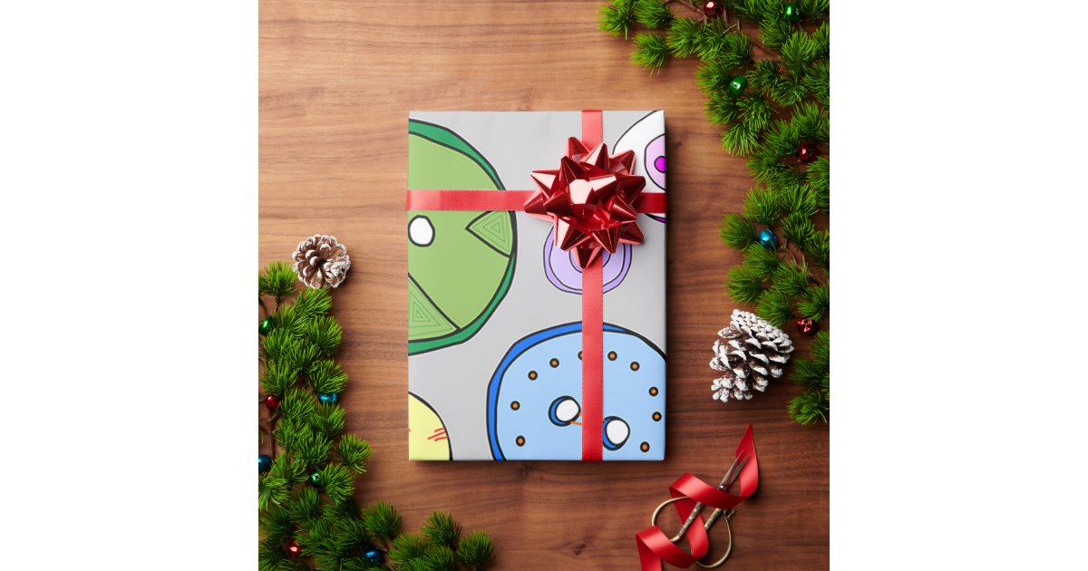 Colorful Buttons Wrapping Paper | Zazzle