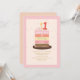 Colorful Cake Sparkle Baby Turning One Birthday Invitation | Zazzle