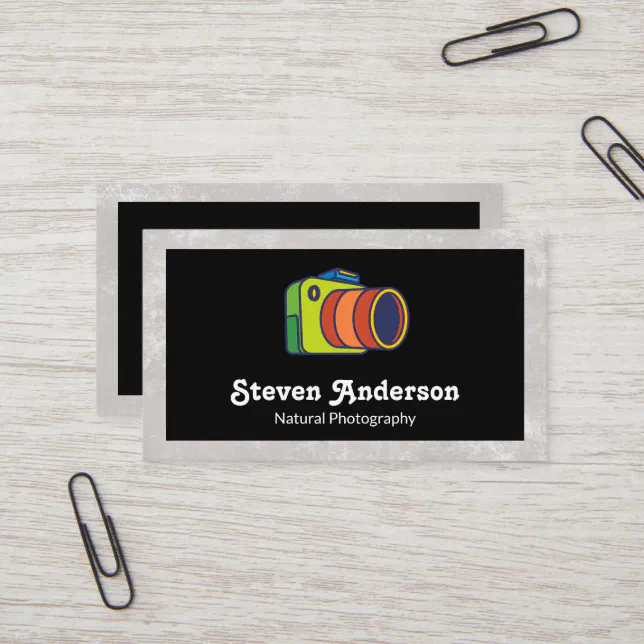 Colorful Camera Logo | Creative Business Card | Zazzle
