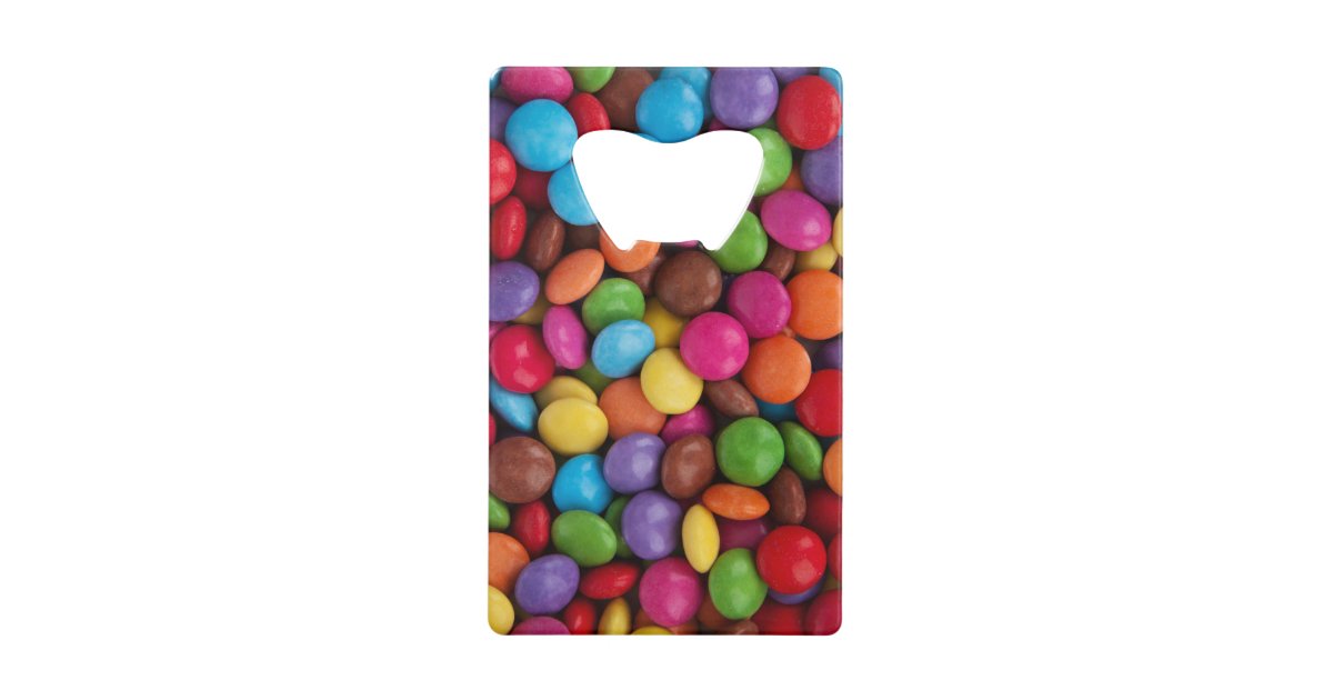 Colorful Candy, Candy Buttons, Sweets, Food Credit Card Bottle Opener ...