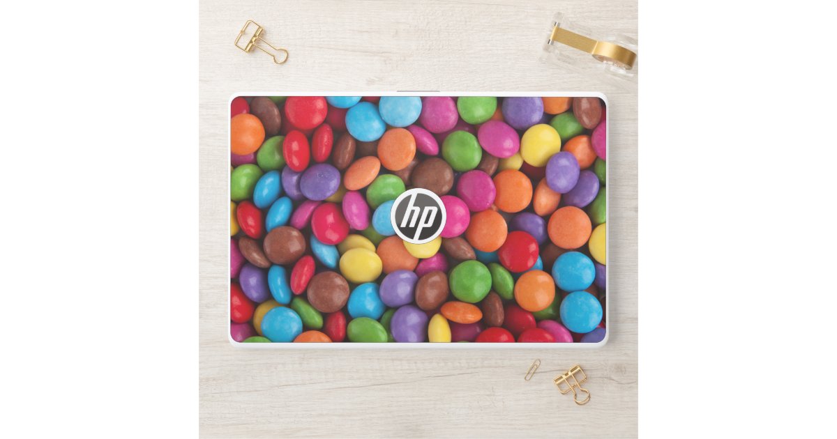 Colorful Candy, Candy Buttons, Sweets, Food HP Laptop Skin | Zazzle