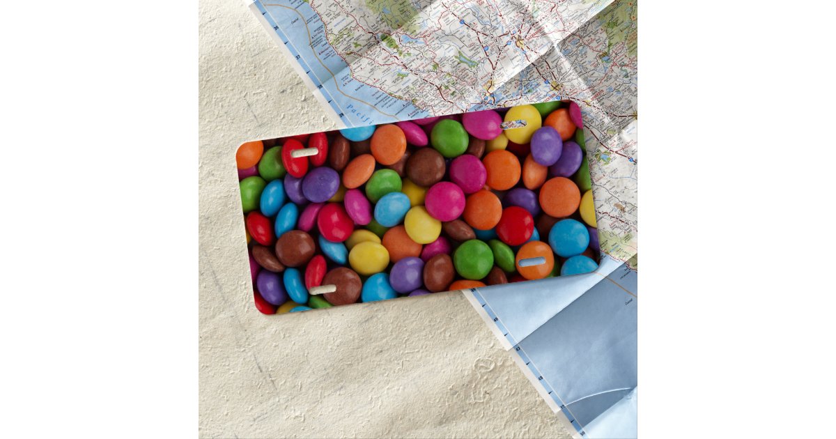 Colorful Candy, Candy Buttons, Sweets, Food License Plate | Zazzle