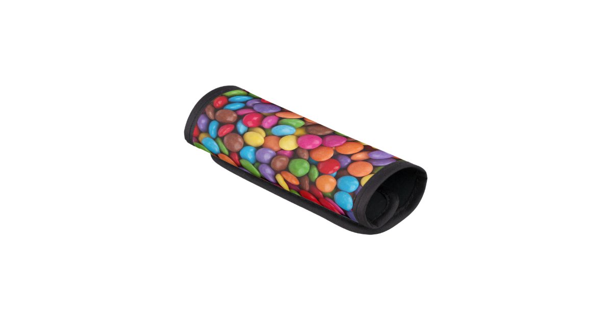 Colorful Candy, Candy Buttons, Sweets, Food Luggage Handle Wrap | Zazzle