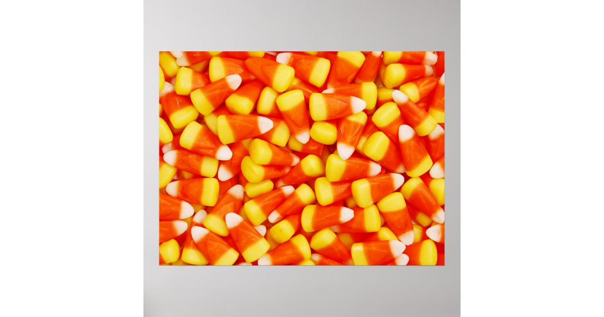 Colorful Candy Corn Poster | Zazzle