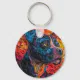 Colorful Cane Corso Dog Portrait Keychain | Zazzle