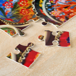 Colorful Ceramic Bowls Decorative Pottery Jigsaw Puzzle | Zazzle