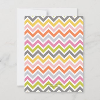 Colorful Chevron Moving Announcement | Zazzle