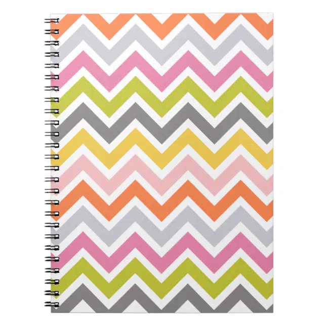 Colorful Chevron Notebook | Zazzle